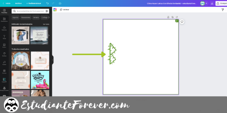 Cómo Hacer Letras Con Efecto De Bambú - estudianteforever.com