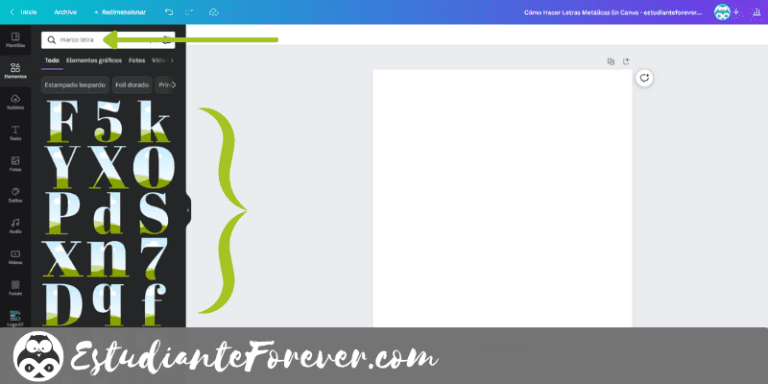 Cómo Hacer Letras Metálicas En Canva - estudianteforever.com