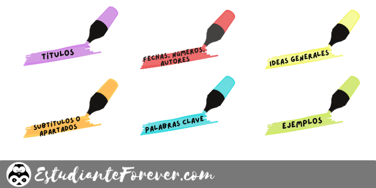 Jerarquía De Colores Para Subrayar - estudianteforever.com